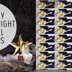 Starry Starry Night - Vintage Celestial Journal Papers - Digital ...