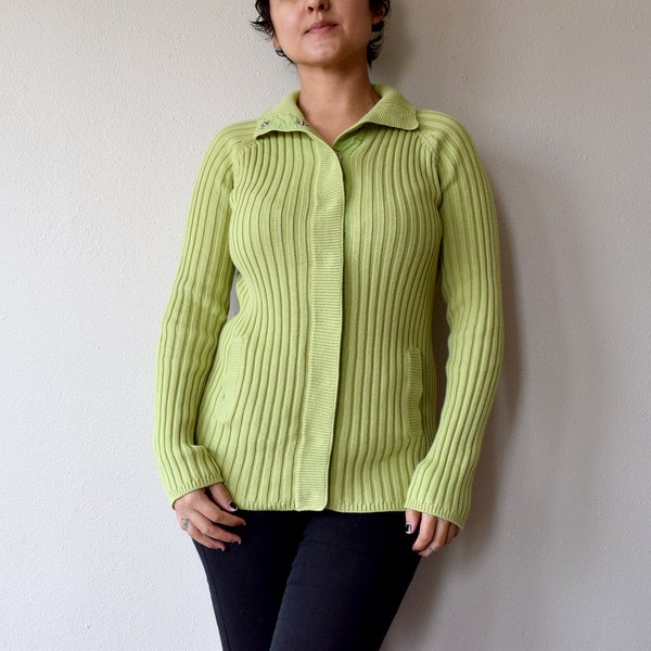 Lime Green Sweater - Etsy