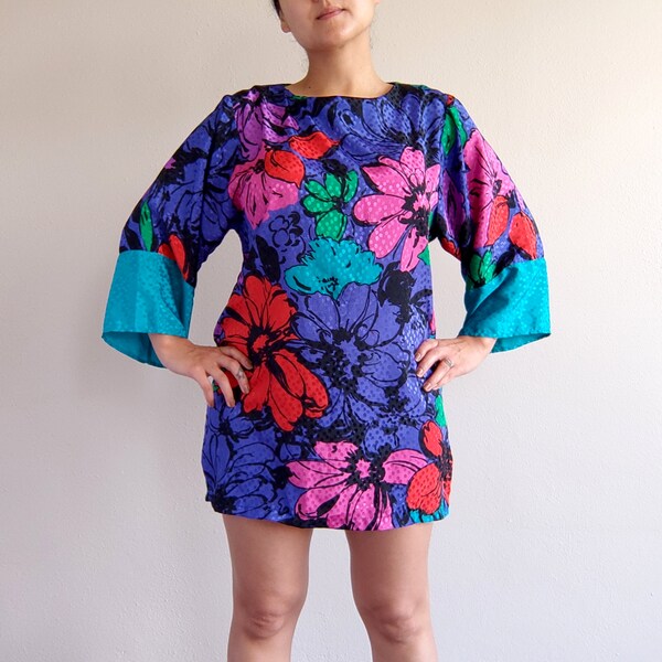 80s Mini Dress - Etsy