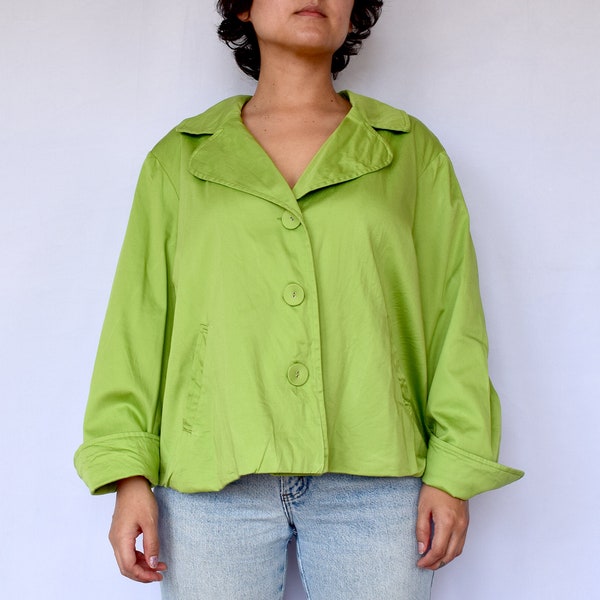 Lime Green Jacket - Etsy