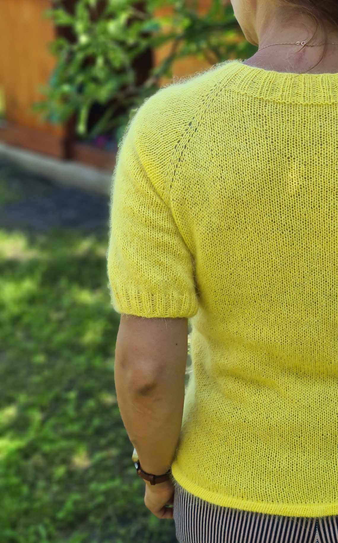 Knitted Jumper With Cropped Sleeves. Summer Jumper Jumper - Etsy