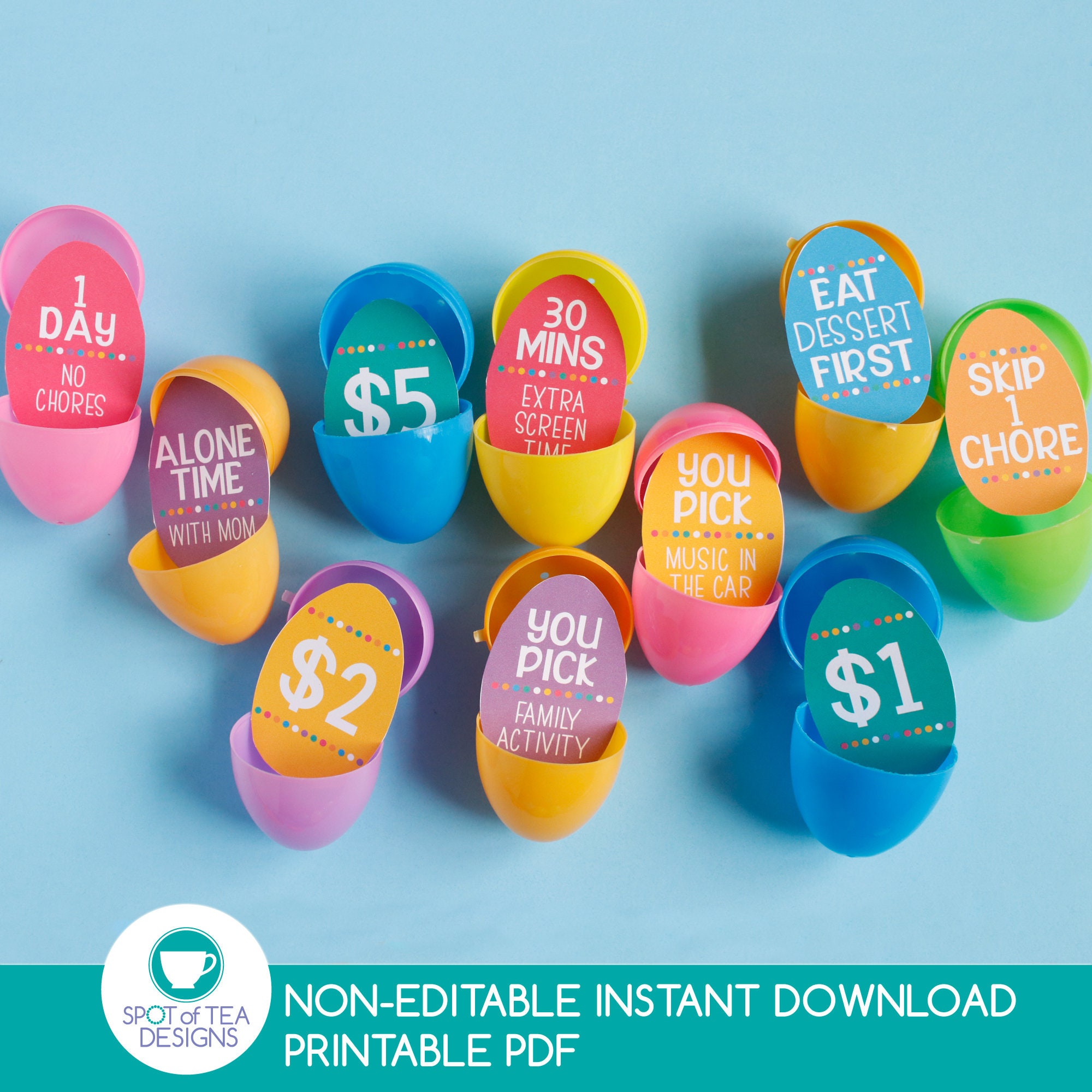 Easter Egg Hunt Tokens: Activity Coupons, Money Amounts (PDF Instant ...