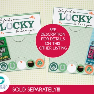 Love You A Lotto Lottery Ticket Holders Valentines Day | Etsy