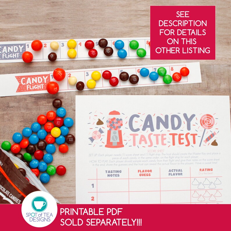 Jelly Bean Taste Test Game: Easter Party Printable (PDF Instant Digital ...