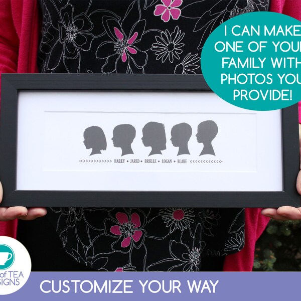 Silhouette Portrait - Etsy