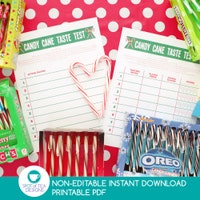 Christmas Candy Cane Guessing Game: Holiday Party Printable (digital ...