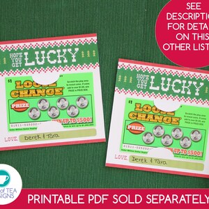 Love You A Lotto Lottery Ticket Holders Valentines Day | Etsy