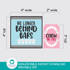 Braces off Gift Basket Printable Kit: Tween Braces Removal Care Package ...