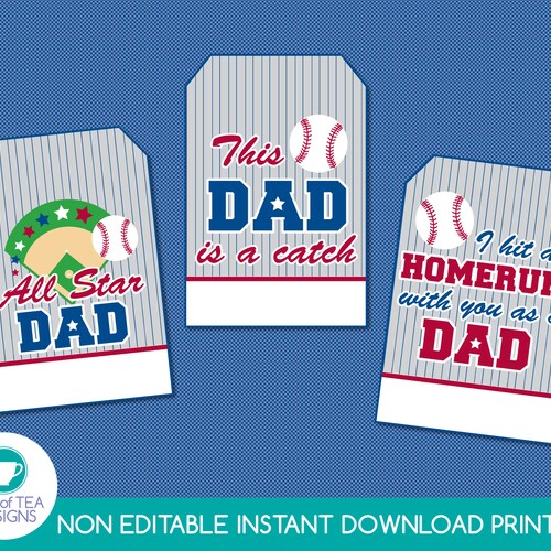 Father's Day Gift Tags. Tags for Dad. Printable PDF. - Etsy