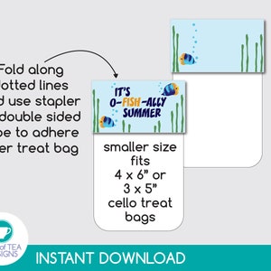 It's O-fish-ally Summer Bag Toppers Last Day of School | Etsy