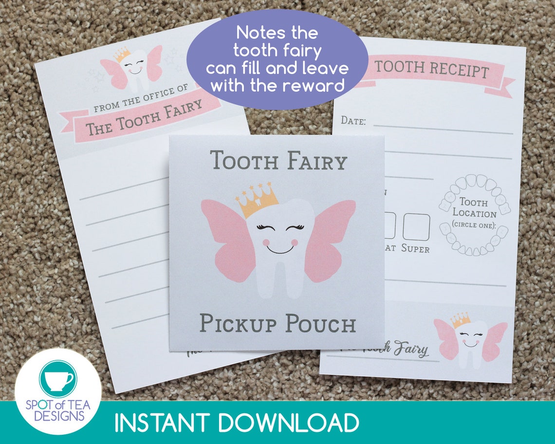 Tooth Fairy Kit Girl Tooth Fairy Printables Tooth Fairy - Etsy