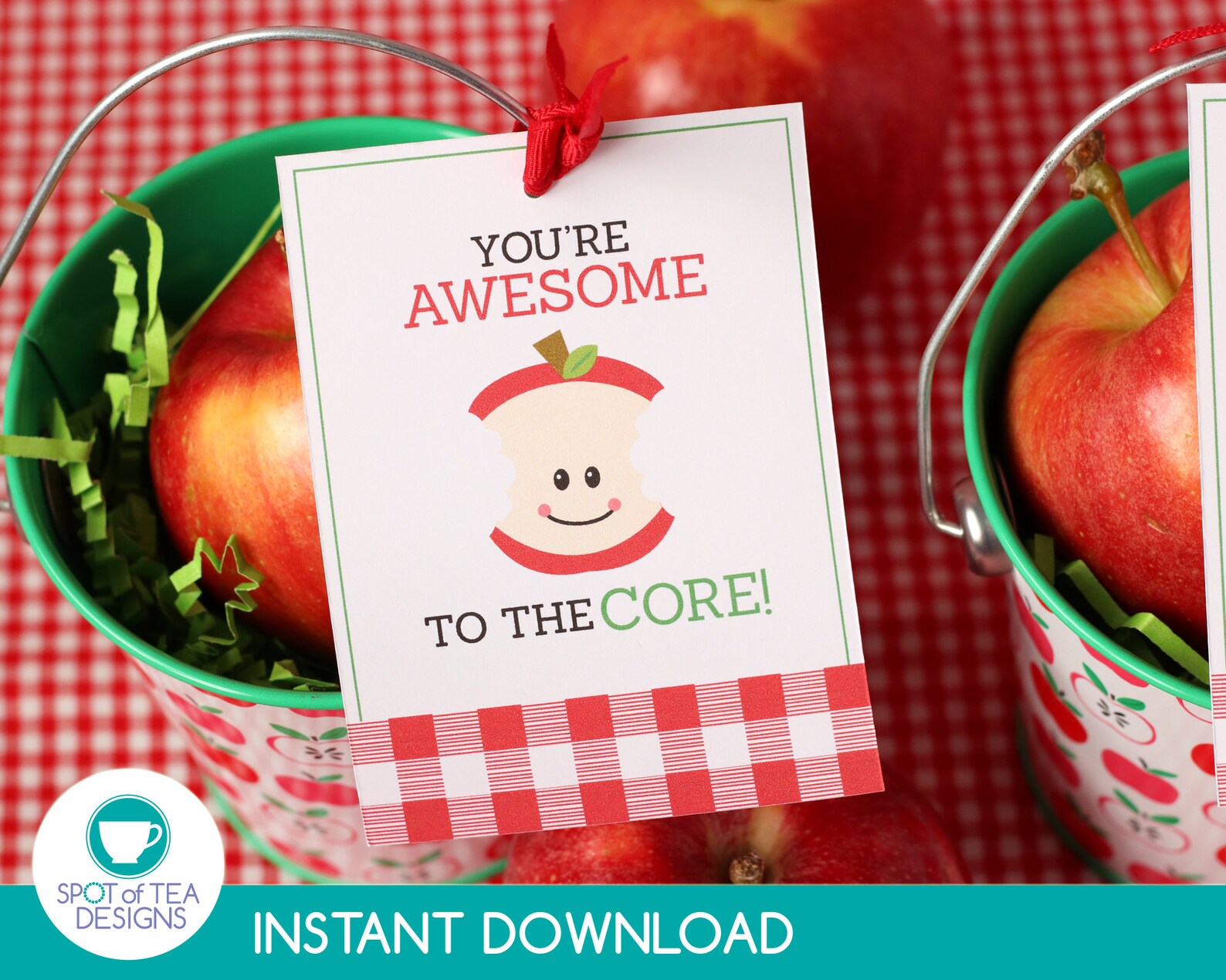 Apple Teacher Appreciation Tag Teacher Appreciation Gift - Etsy