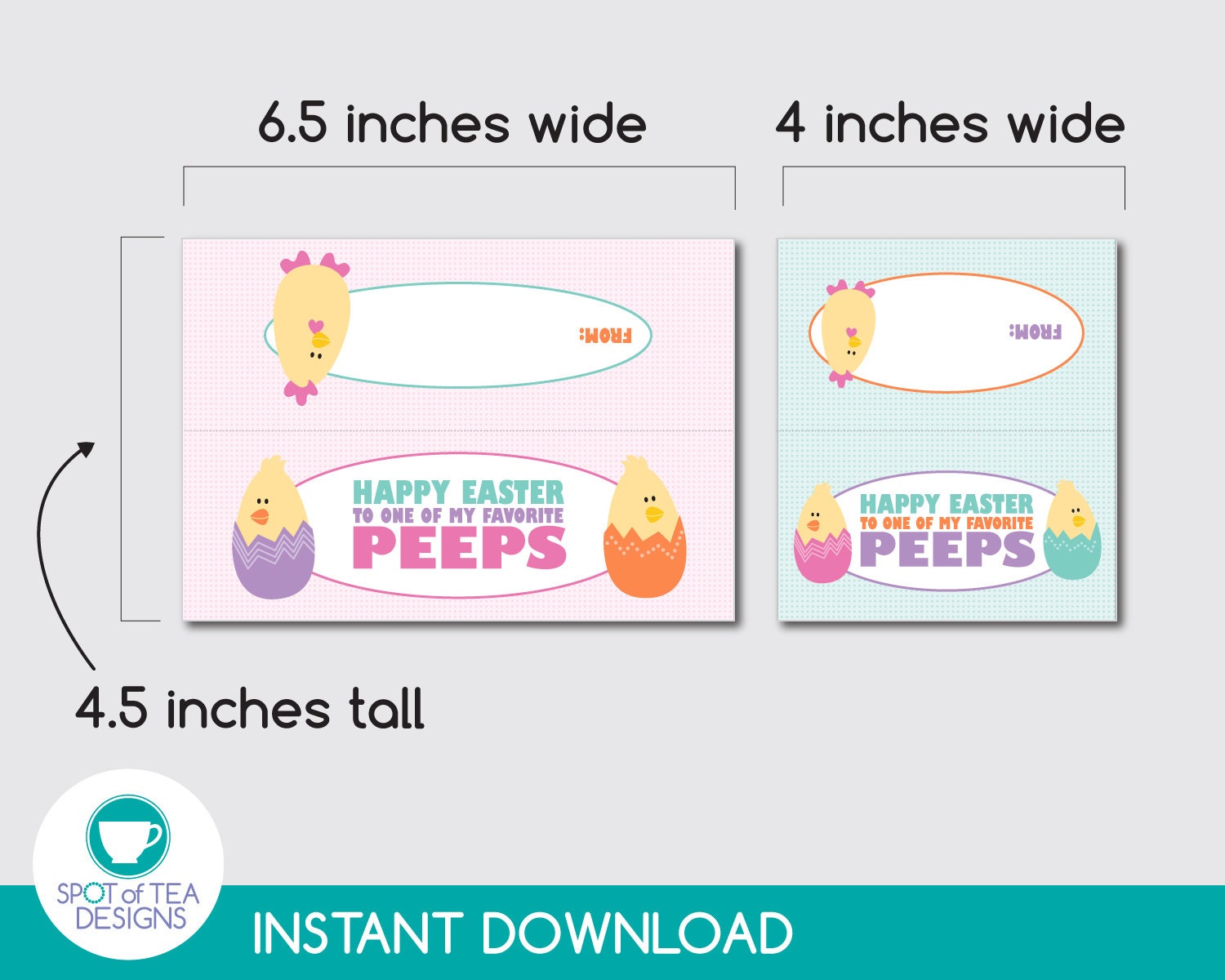 Peeps Easter Bag Topper Easter Treat Bag Topper Party Bag - Etsy