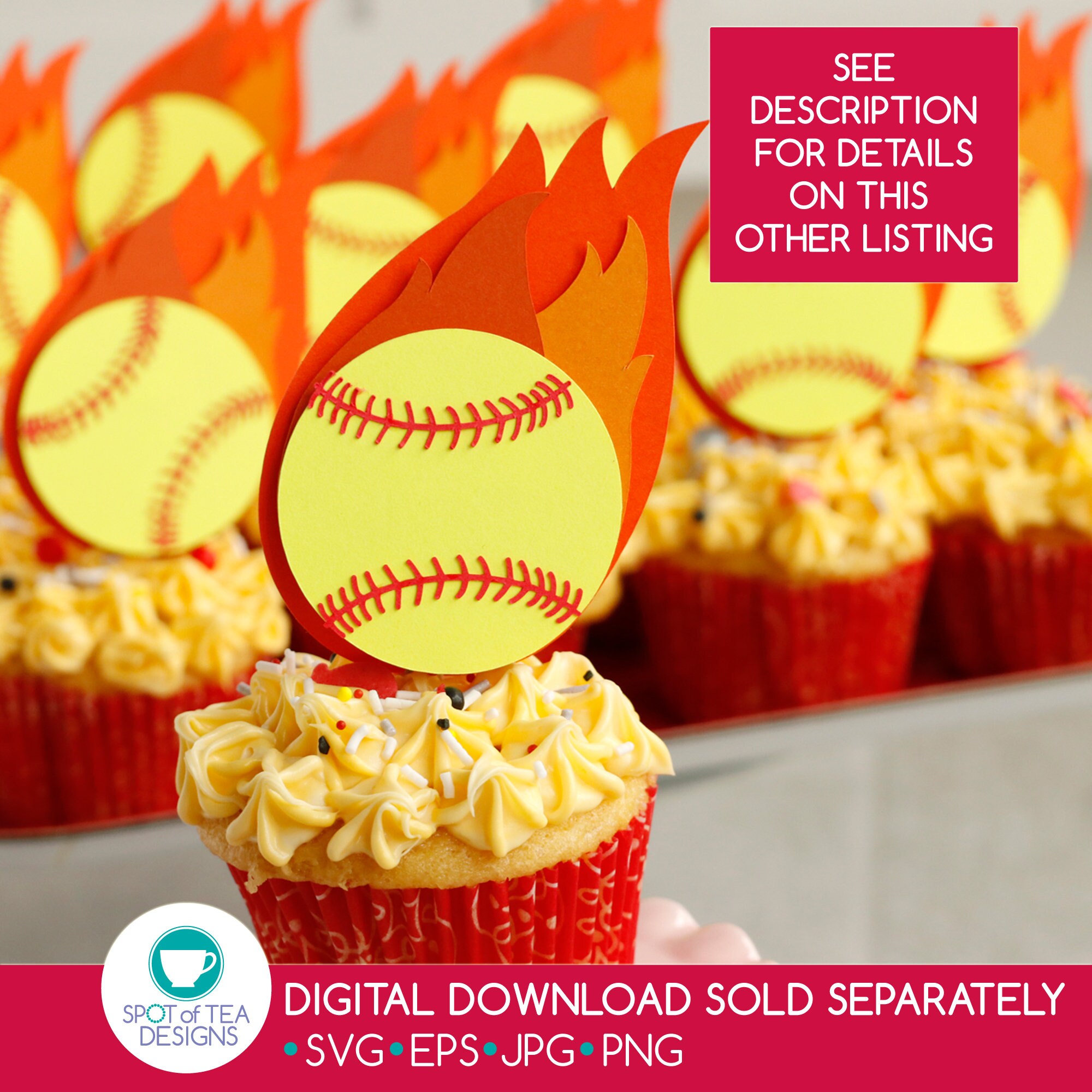 Christmas Softball Candy Cane Holder: Softball Team Party Favor (PDF ...