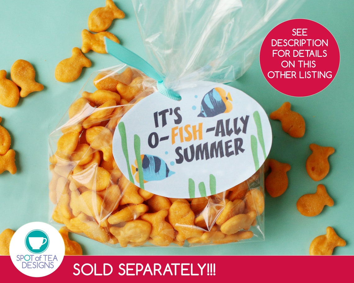 It's O-fish-ally Summer Bag Toppers Last Day of School | Etsy