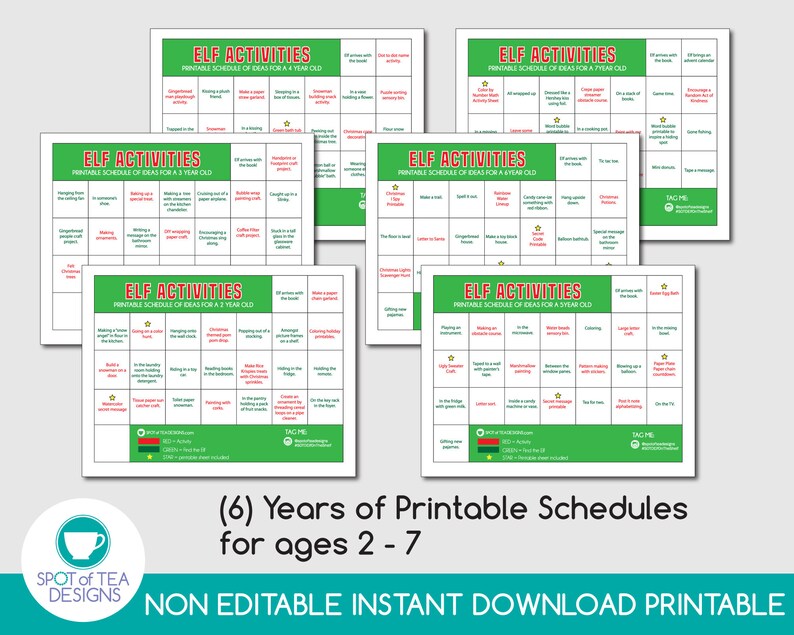 Printable Elf Activities Kit Printable Christmas Activity - Etsy