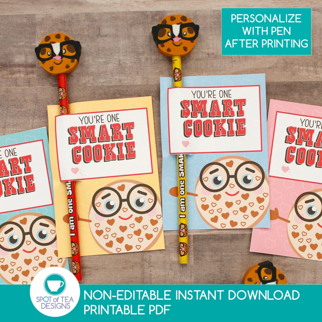 Smart Cookie Pencil Holders Valentine Pencil Holder Valentines ...