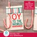 Christmas Unicorn Candy Cane Holder Christmas Party Printables Unicorn ...