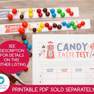 Halloween Candy Taste Test Game: Halloween Printable Party Activity ...