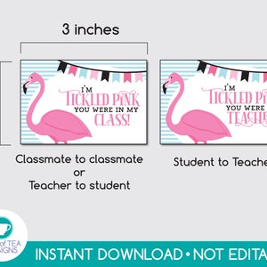 Tickled Pink Teacher Appreciation Tag Tag Last Day of School - Etsy