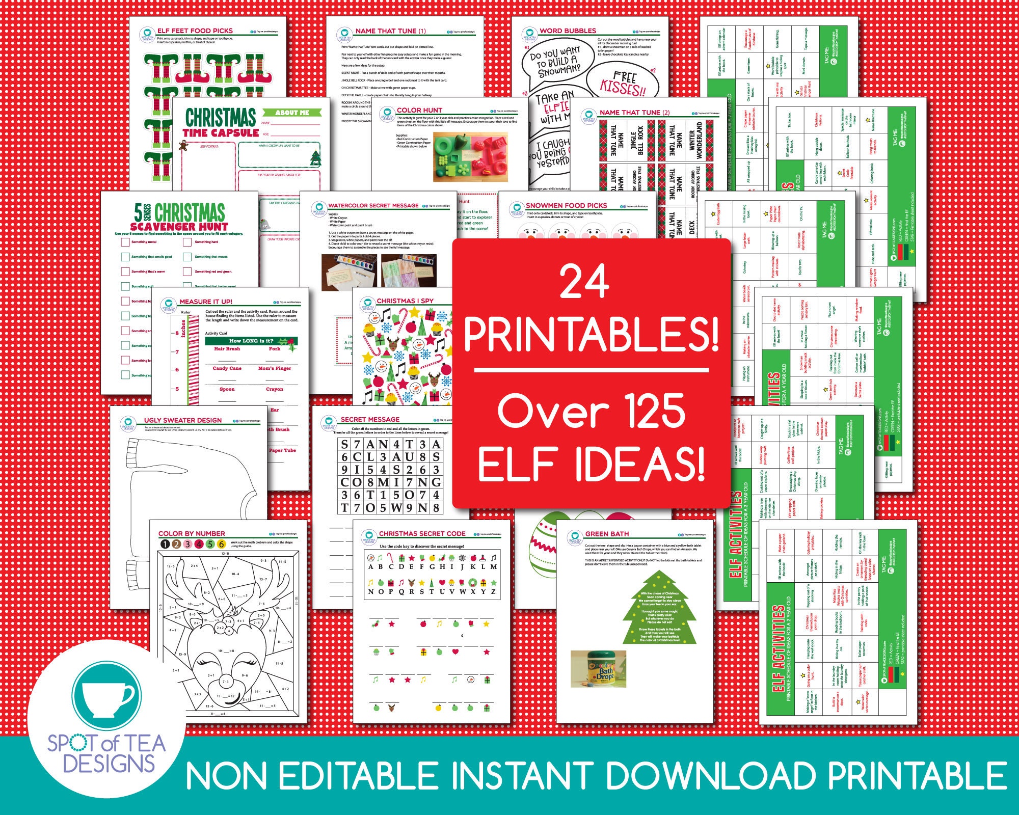Printable Elf Activities Kit Printable Christmas Activity | Etsy UK