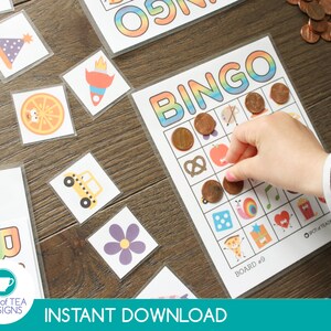 Printable Rainbow Bingo Game | Printable Game | Virtual Game | Rainbow ...