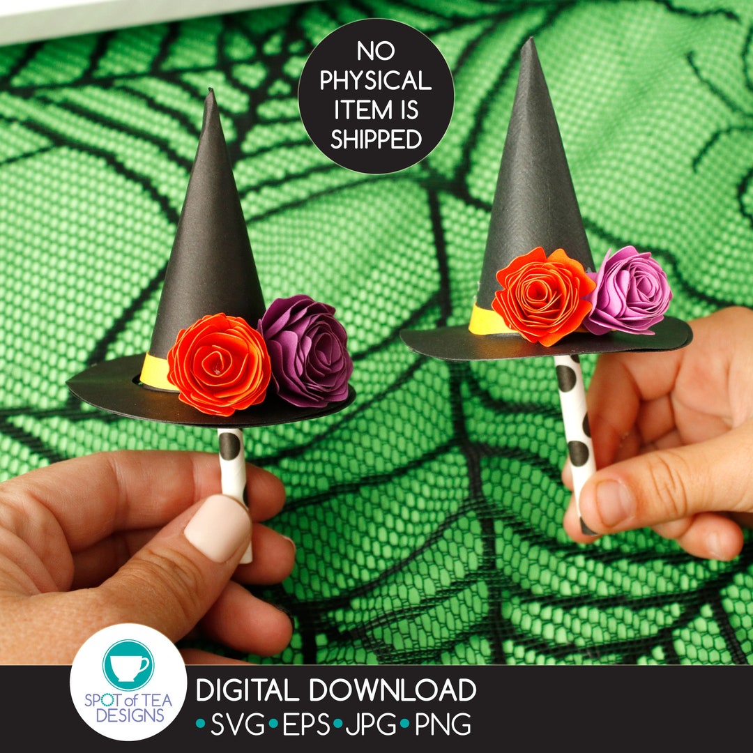 3D Witch Hat Halloween SVG Cut File Halloween Cut File Halloween ...