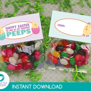 Peeps Easter Bag Topper Easter Treat Bag Topper Party Bag - Etsy