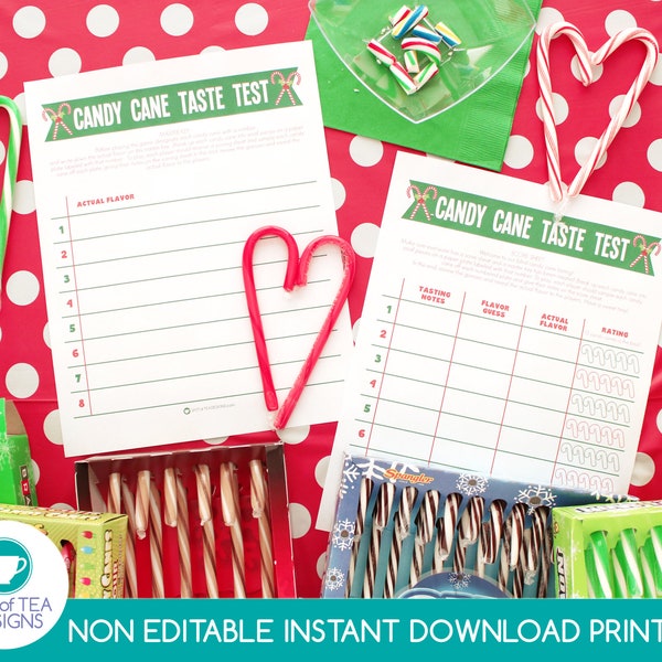 Candy Taste Test Printable - Etsy