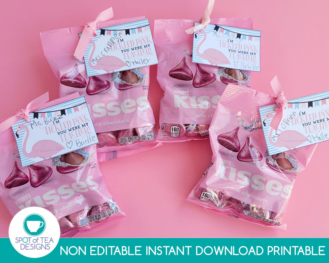 Tickled Pink Teacher Appreciation Tag Tag Last Day of School - Etsy