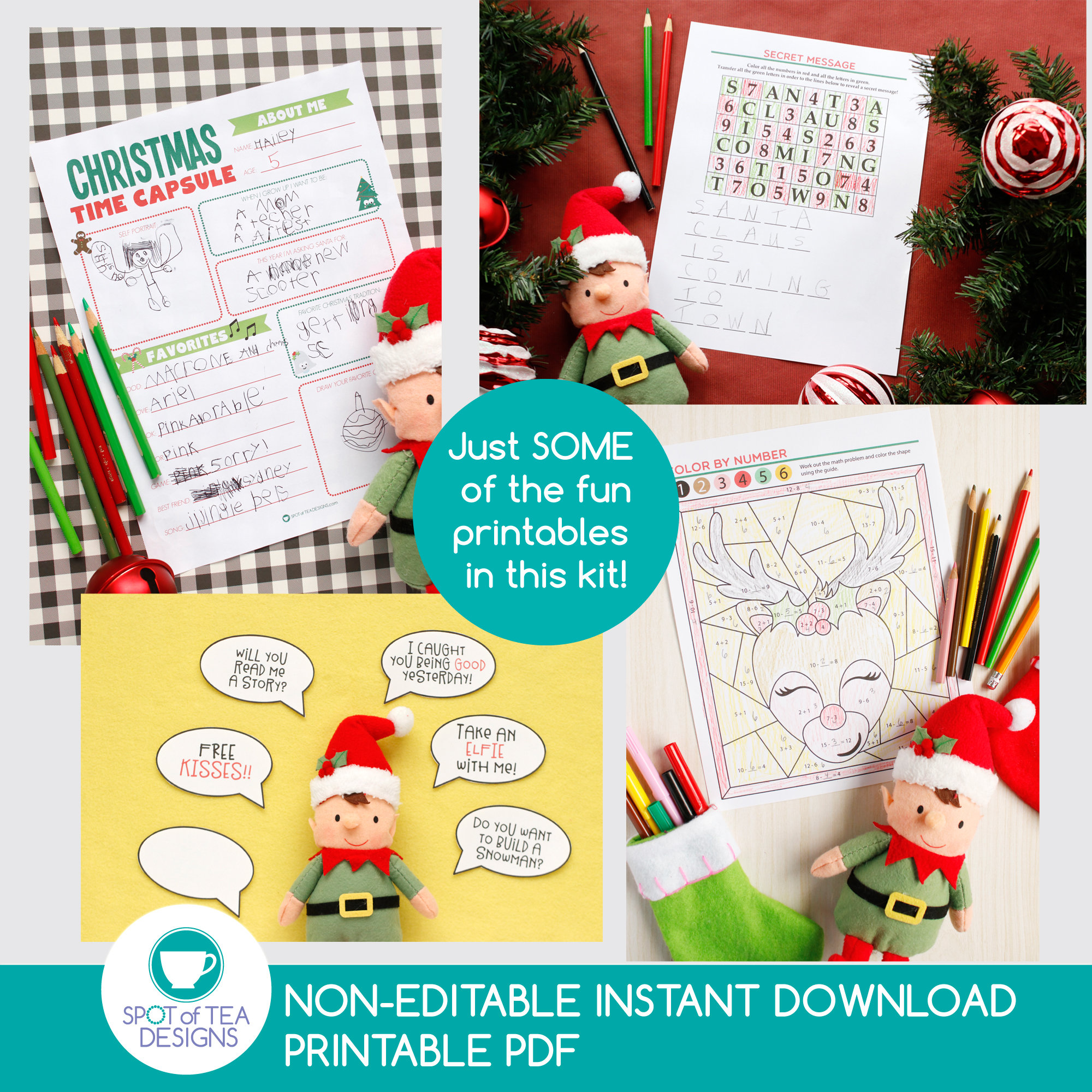 Printable Elf Activity Kit: 125+ Christmas Ideas (PDF Instant Digital ...