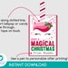 Christmas Unicorn Candy Cane Holder Christmas Party Printables Unicorn ...