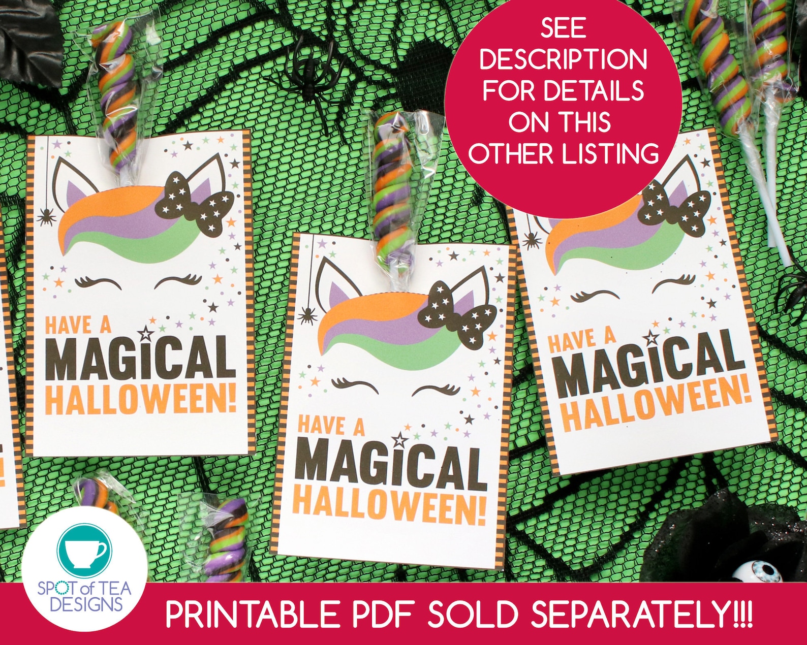 Bat Droppings Halloween Bag Toppers Halloween Treat Bags | Etsy