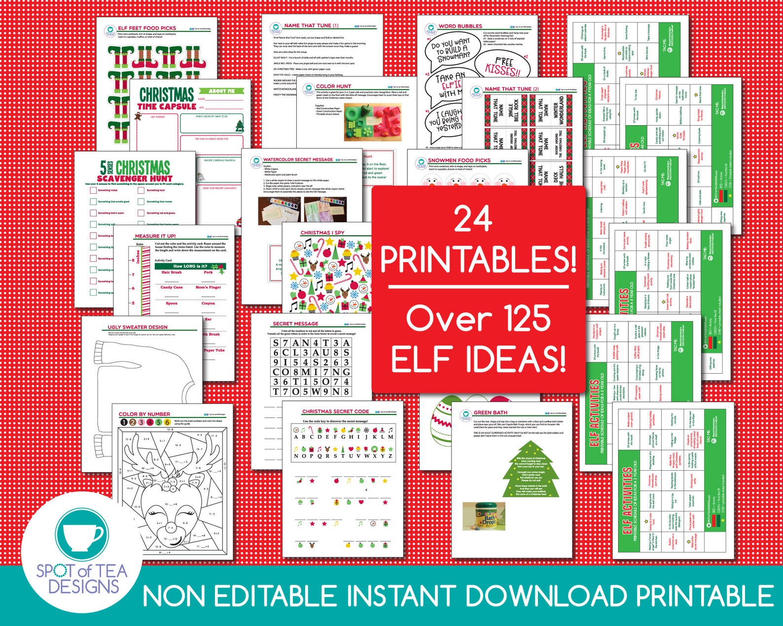 Printable Elf Activities Kit Printable Christmas Activity - Etsy