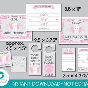 Tooth Fairy Kit - Girl | Tooth Fairy Printables | Tooth Fairy Letter ...