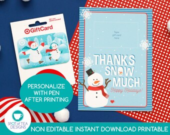 Thanks Snow Much - Etsy