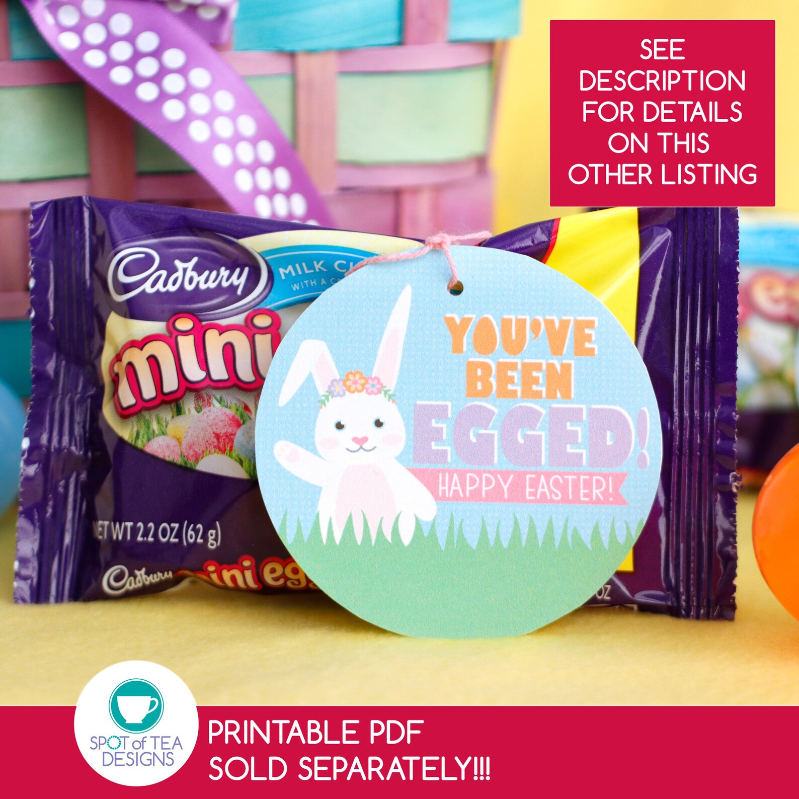 Peeps Easter Bag Topper | Easter Treat Bag Topper | Party Bag Labels ...
