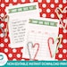 Christmas Candy Cane Taste Test Printable Game Christmas Party Game ...