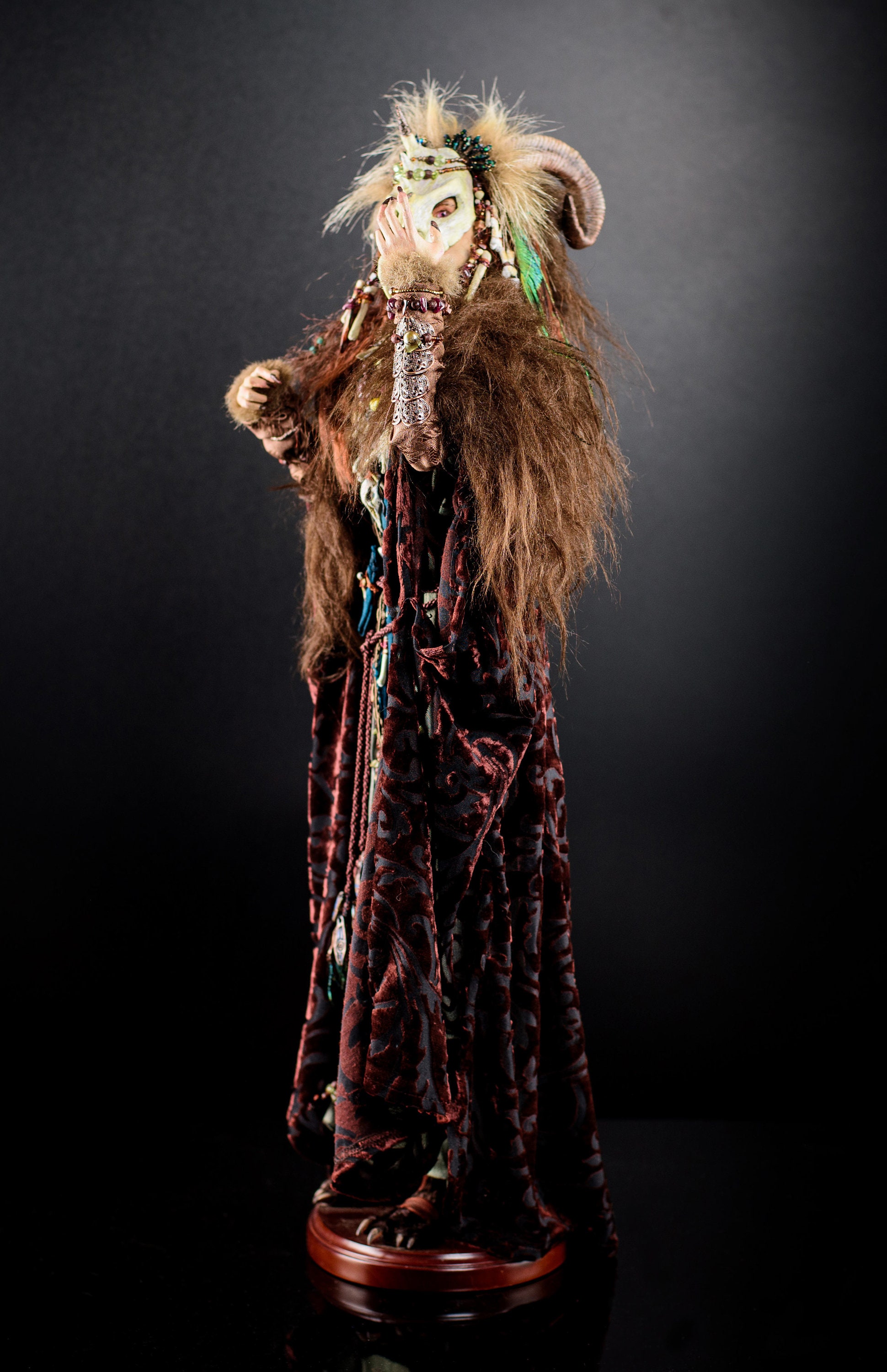 The Boneshaker A Forest Shaman OOAK Art Doll Sculpture - Etsy
