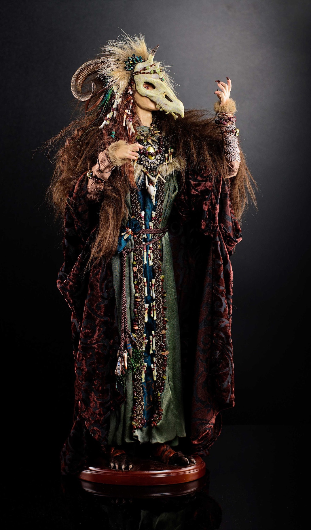 The Boneshaker - A Forest Shaman - OOAK Art Doll Sculpture - Etsy
