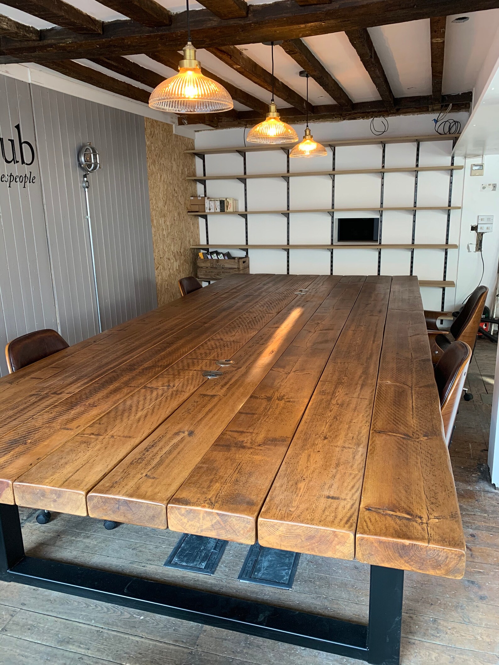 Extra Large Industrial Style Conference Table - Etsy