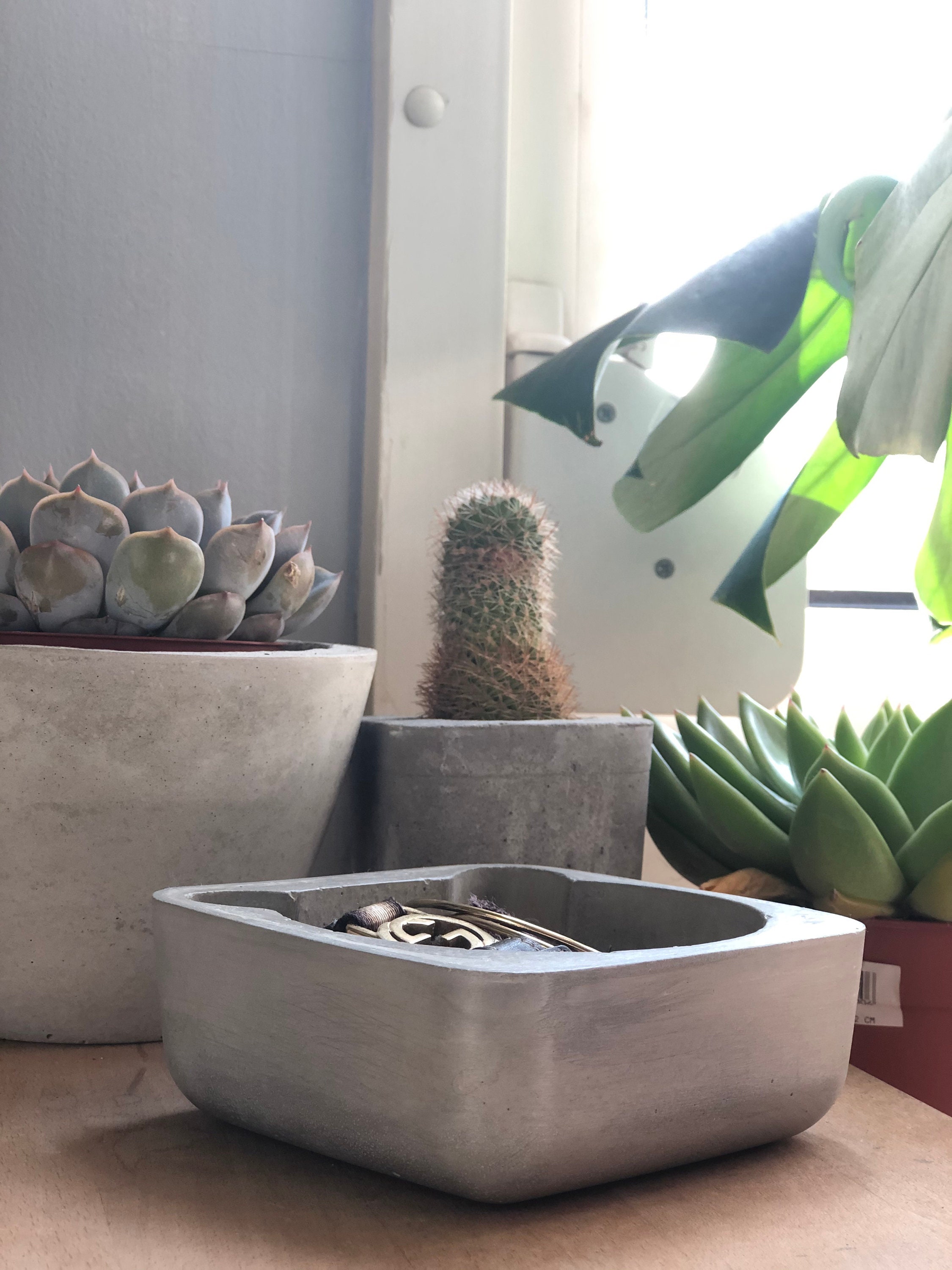 Concrete Cat Shaped Tray Concrete Jewelry Box Concrete Key - Etsy