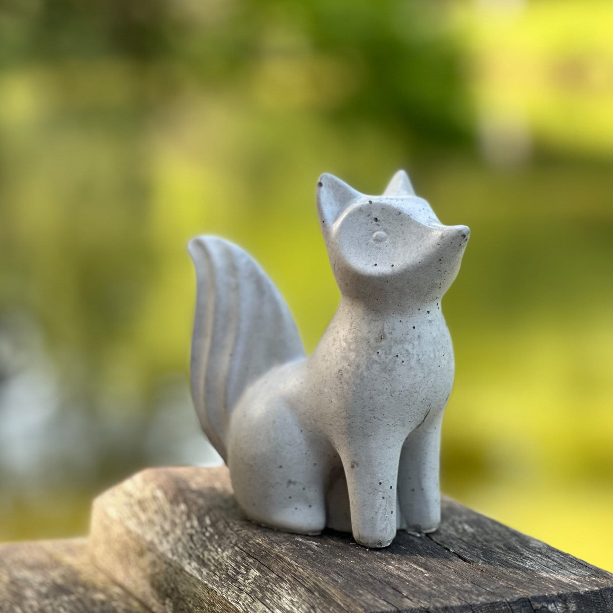 Concrete Fox Sculpture Kitsune Fox Japanese Garden Statue - Etsy Canada