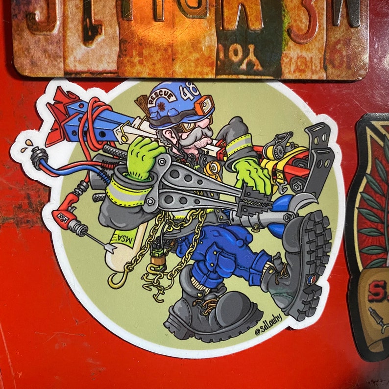 Fire Rescue Sticker: Firefighter Auto Extrication Company Decal - Etsy