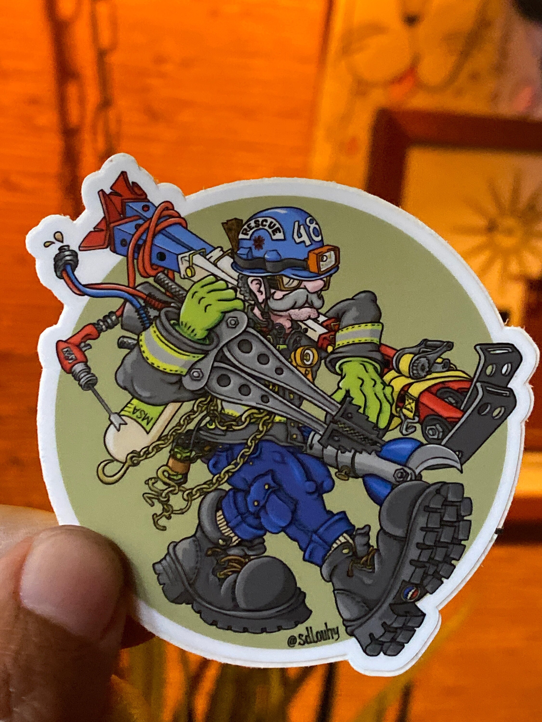 Fire Rescue Sticker Set of 4: Truckie, Engine Co., Auto Ex, Keep on ...