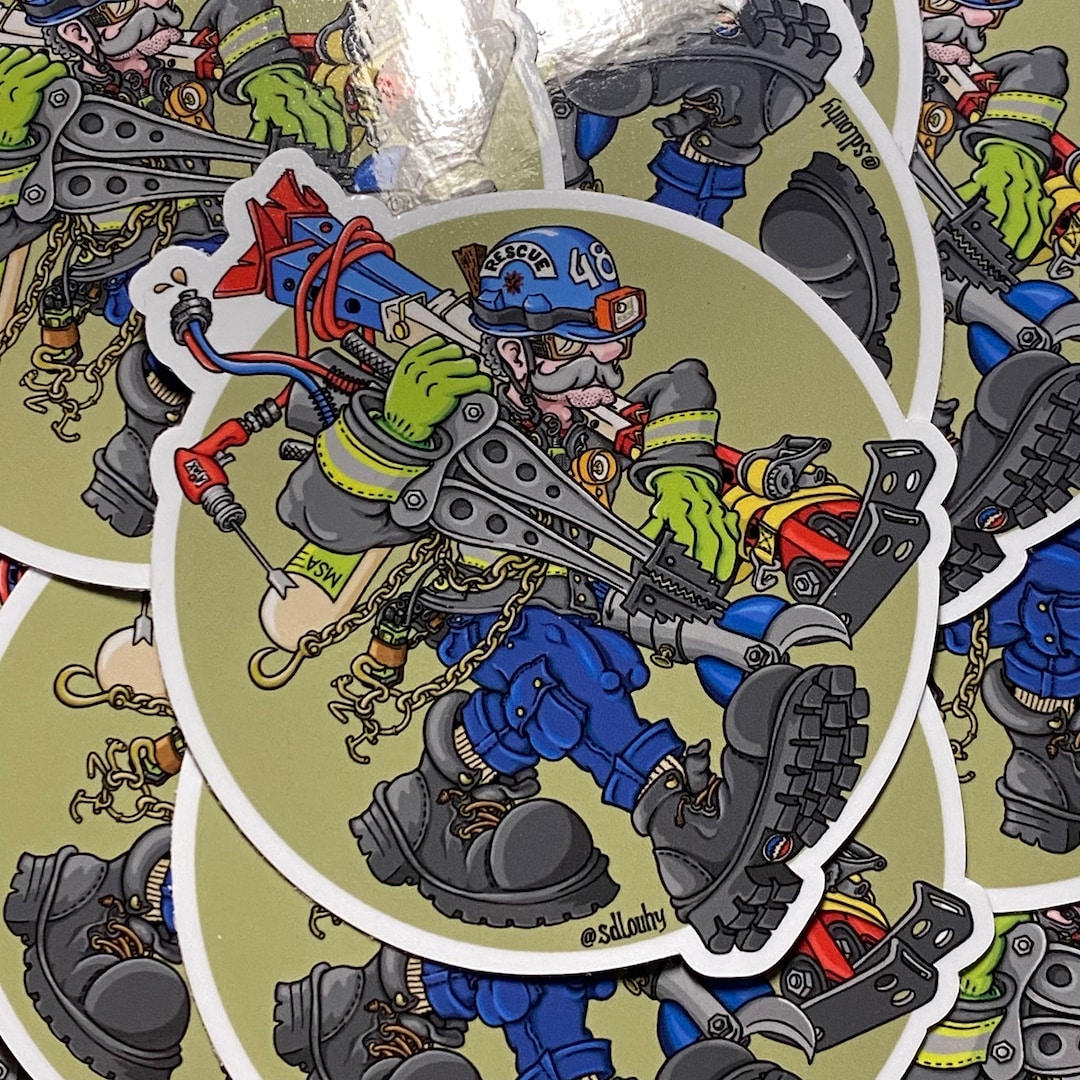 Fire Rescue Sticker: Firefighter Auto Extrication Company Decal - Etsy