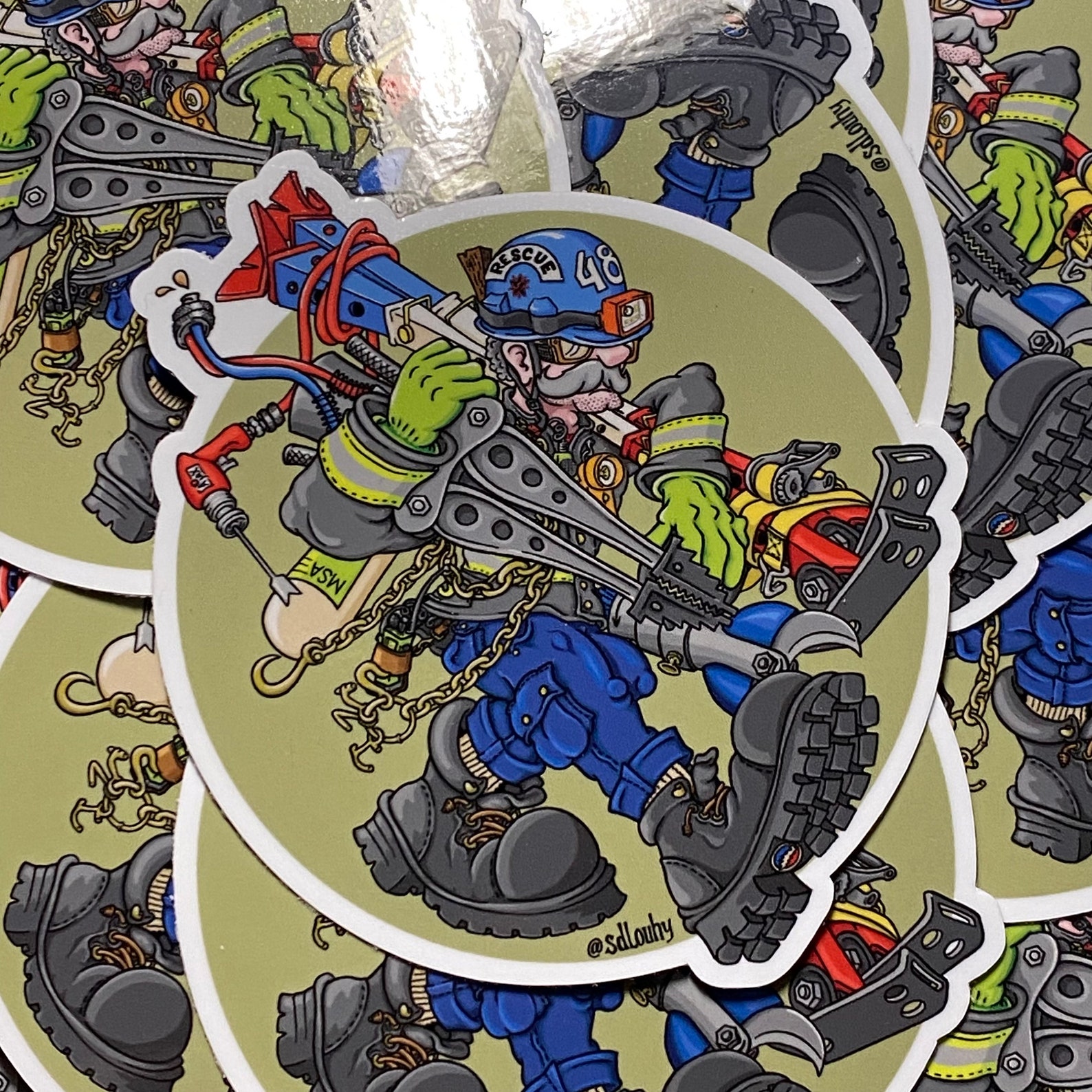 Fire Rescue Sticker: Firefighter Auto Extrication Company Decal - Etsy