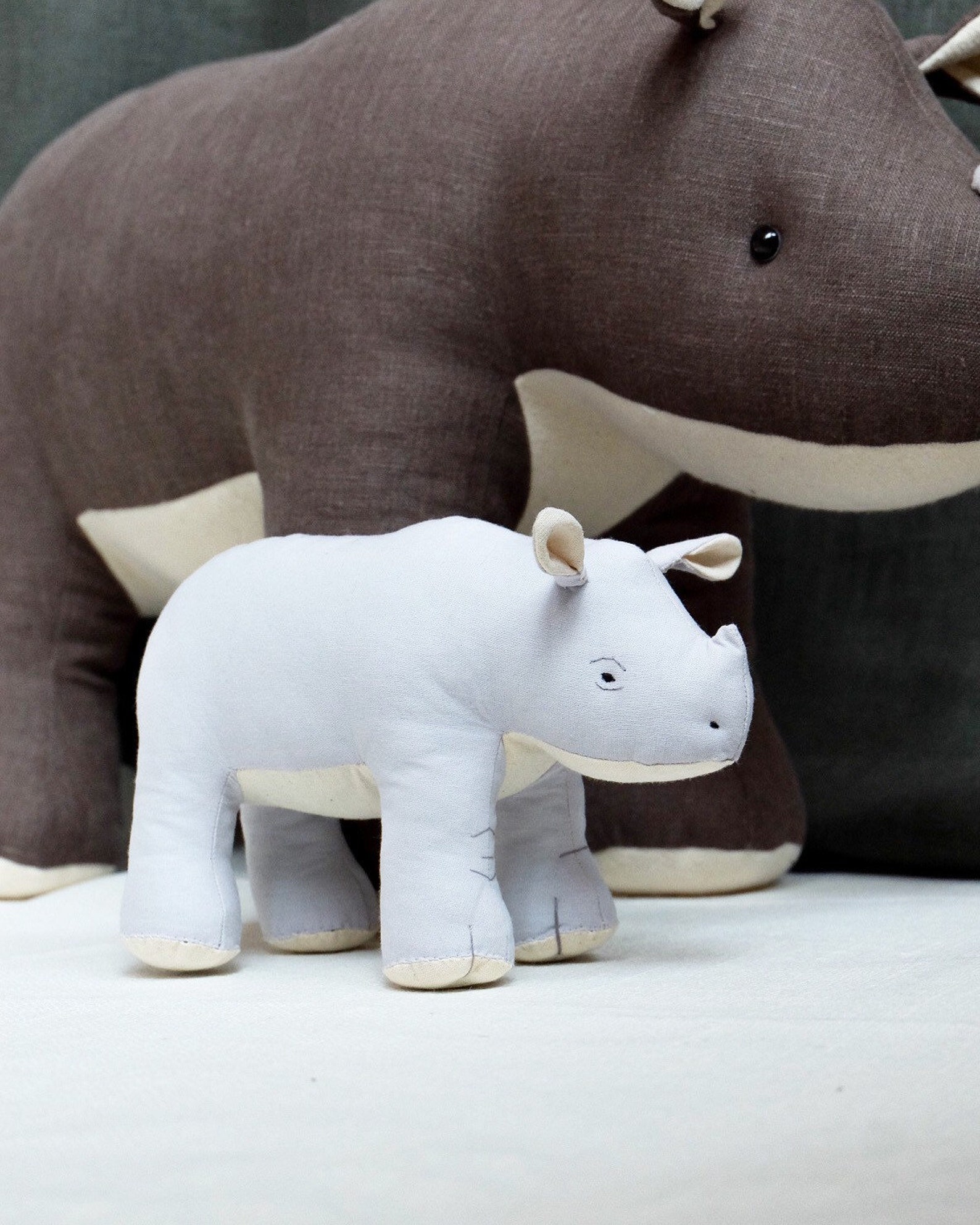 Rhino Sewing Pattern in 3 Sizes With Tutorial. - Etsy