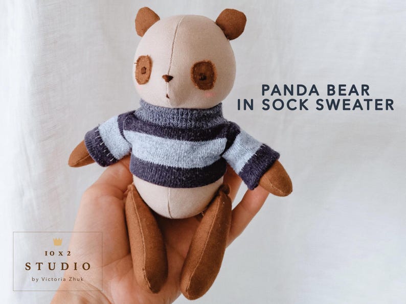 9 Sewing Patterns Bundle PDF 7.5" (19cm) Hight: Cat, Fox, Panda Bear ...