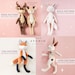 4 Sewing Pattern Bundle. Deer, Hare, Fox, Wolf, With Clothes. - Etsy
